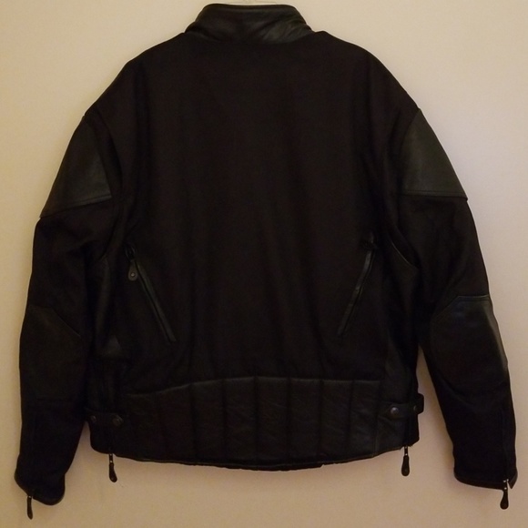 Unik | Jackets & Coats | Mens Unik Motorcycle Leather Nylon Jacket ...